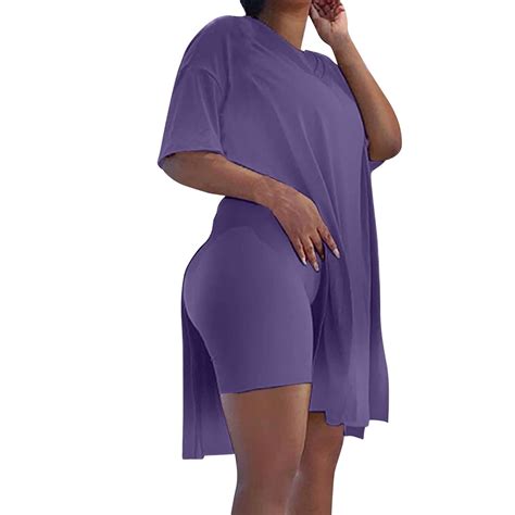 Willbest Outfits For Women Women Short Sleeved Suit Solid Color Mid