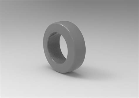 Autodesk Inventor Ipt File 3d Cad Model Of Polyurethane Tread Bands Ø Mm 150 W Mm 130 Load Cap