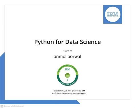 Anmol Porwal On Linkedin I Have Completed My Python Certification