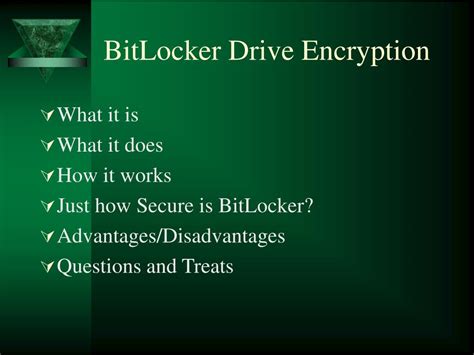 Ppt Bitlocker Drive Encryption Powerpoint Presentation Free Download