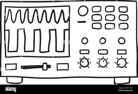 Oscilloscope Icon Hand Drawn Sketch Design Vector Illustration Stock Vector Image And Art Alamy