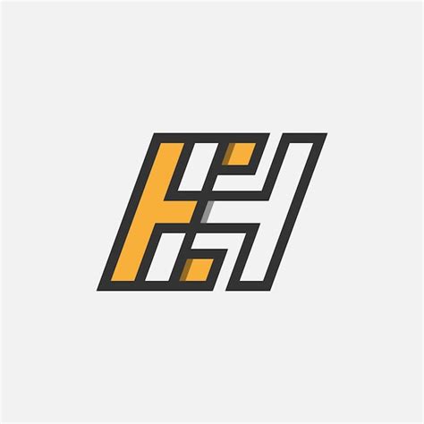 Premium Vector Initial Letter Eh Or He Logo Monogram Logo Letter E