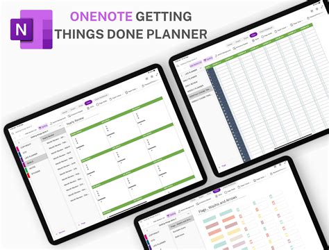 Onenote Digital Planner Onenote Template Project Planner Etsy Australia