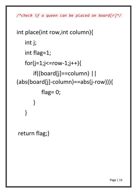 n queens problem pdf