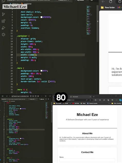 Unveiling The Secrets Of Css Clamp Codingtutorial Css Css3 Cssbeginners Cssbasics Youtube