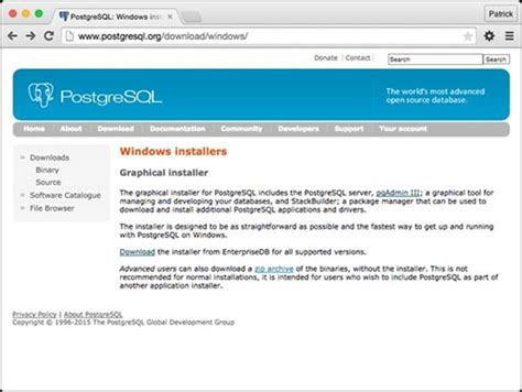 Setting Up Postgresql On Windows