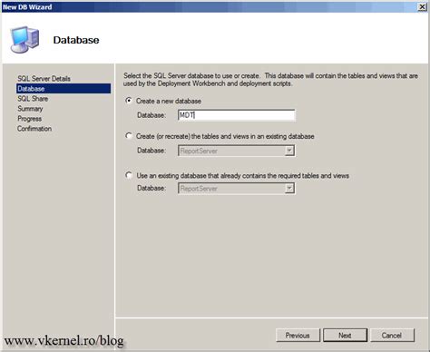 Creating And Configuring The Mdt Database Adrian Costea S Blog