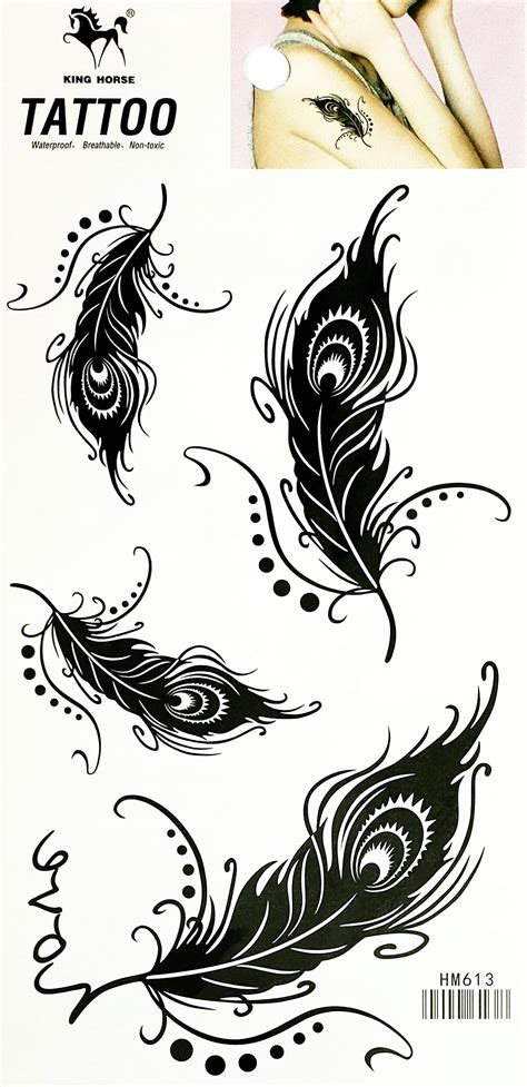 Peacock Feather Drawing Tattoo