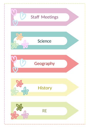 Classroom Folder Labels Printable Subject And Admin Labels For Ks1
