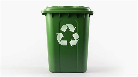 Premium Ai Image A Green Recycling Bin Full Of Recyclable Items