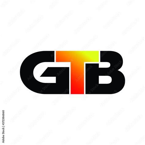 Letter Gtb Simple Monogram Logo Design Vector Stock Vector Adobe Stock