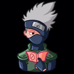 Chibi Kakashi Reading