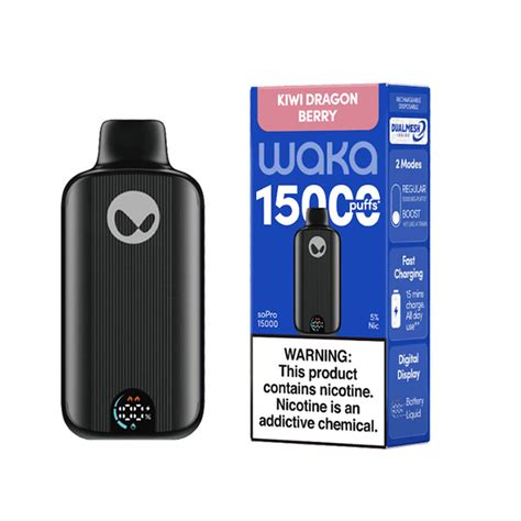 Waka SoPro Kiwi Dragon Fruit Berry 15000 Puffs Vapestation