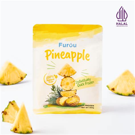Jual FUROU Frozen Pineapple IQF Buah Nanas Beku Gram Shopee Indonesia