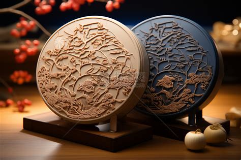 重工繁复优雅广式蛋黄月饼包装设计高清图片下载 正版图片600406817 摄图网