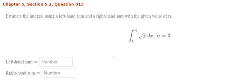 Solved Chapter 5 Section 52 Question 013 Estimate The