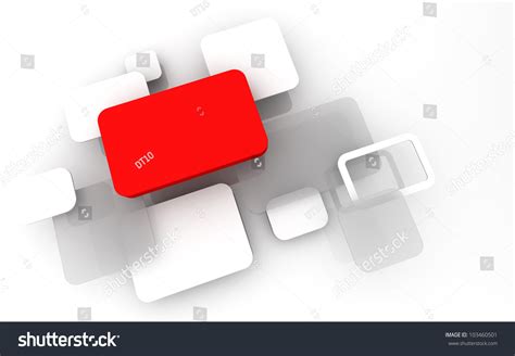 Abstract 3d Box Render Background Technology Stock Illustration