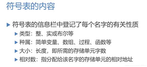 编译原理——符号表编译原理符号表 Csdn博客