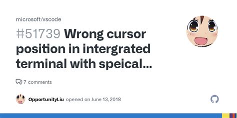 Wrong Cursor Position In Intergrated Terminal With Speical Character