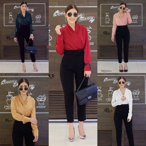 Shopkatty Set 2 ชิ้น เสื้อแขนยาวคอวีไขว้