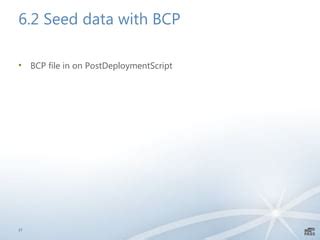 Managing Database Project With Visual Studio Ssdt And Tfs Ppt