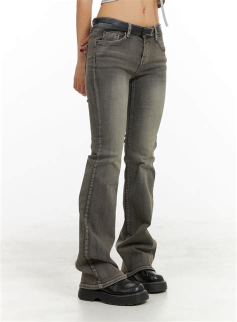 Low Rise Bootcut Jeans Ca416 Acubi Style Lewkin