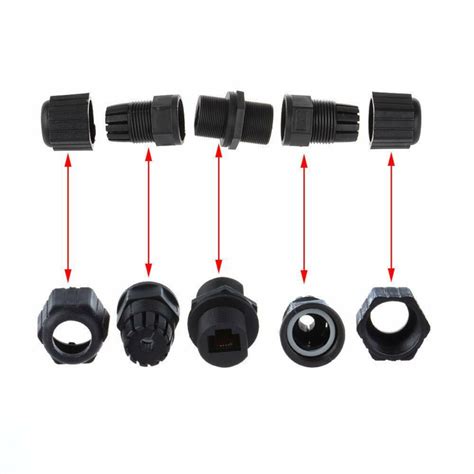 Cat5 6 Waterproof Ip67 Ethernet Coupler Connector Cctv Empire