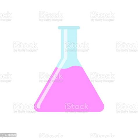 Vector Science Lab Flask Chemical Laboratory Isolated On White Background Stock Illustration