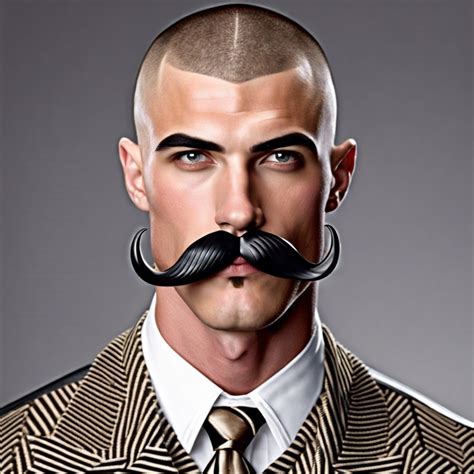 15 Buzz Cut With Mustache Ideas For A Fresh Look Burst Of Style