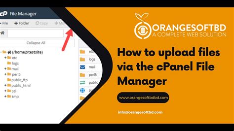 How To Upload Files Via The Cpanel File Manager With Orange Soft BD