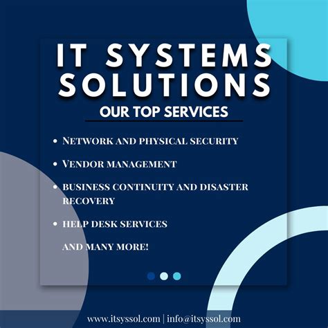 It Systems Solutions On Linkedin It Tech Network Security