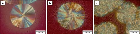 Polarized Optical Microscopy Pom Micrographs At A Crystallization