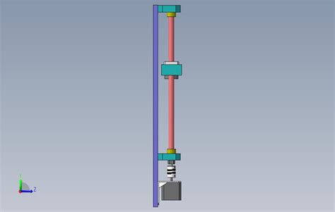 丝杆滑台升降运动机构3d图纸solidworks设计solidworks 2015模型图纸免费下载 懒石网