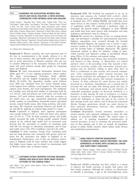 PDF P95 Capturing Patient Reported Outcome Measures PROMs And