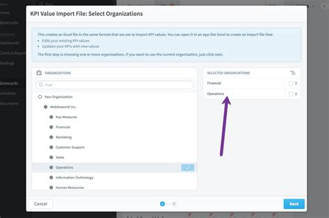 Exporting KPI Value Import File Spider Strategies Support
