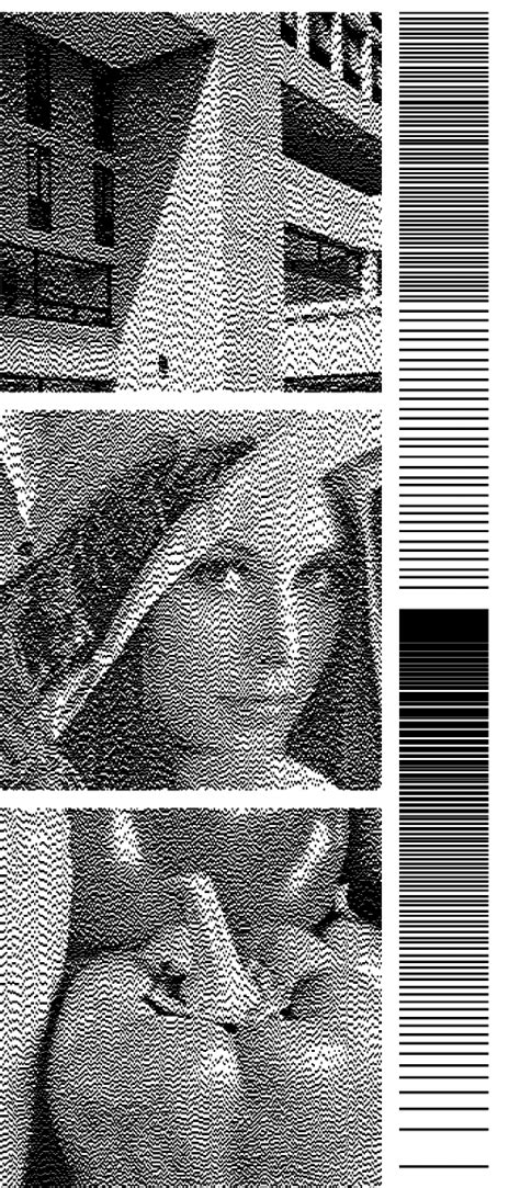One Dimensional Classical Clustered Ordered Dither Printed At 100 Dpi