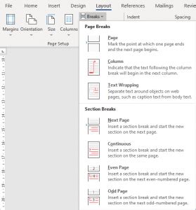 Microsoft Word Tip Using Section Breaks Odyssey Training