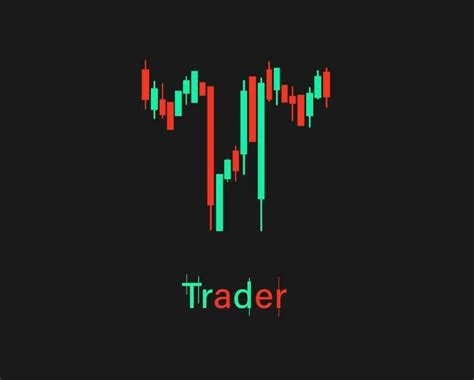 Forex Trader Logo With Trading Charts