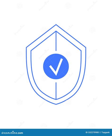 Shield Icon With A Checkmark Symbolizing Security Safety Or Approval In A Digital Or
