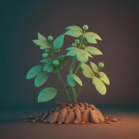 Premium Photo 3d Plant Render