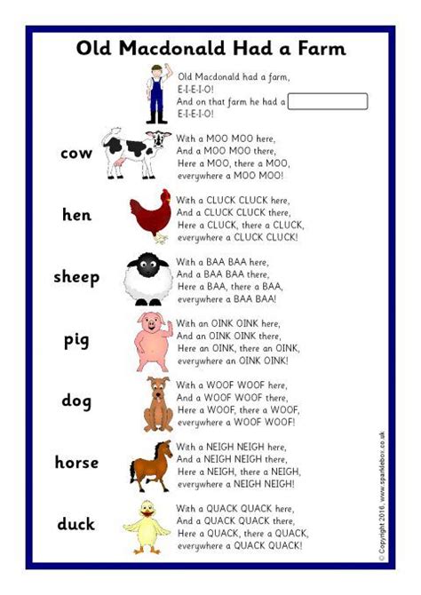 Old Macdonald Printables