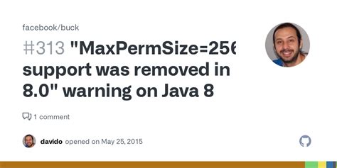 Maxpermsize256m Support Was Removed In 80 Warning On Java 8 · Issue 313 · Facebookbuck