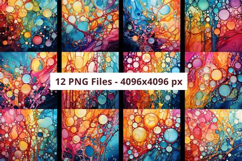 Vivid Colors Alcohol Ink Backgrounds Graphic By Kdcreativedesign Creative Fabrica
