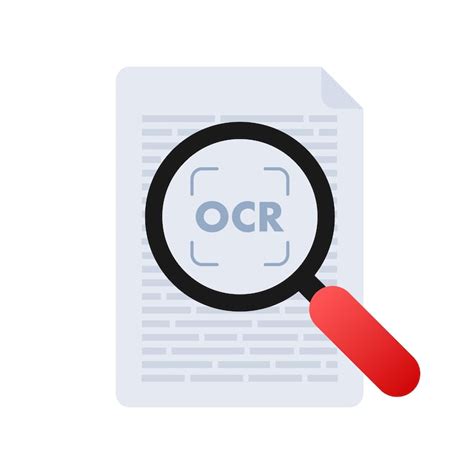 Premium Vector Ocr Optical Character Recognition Document Scan Process Of Recognizing Document