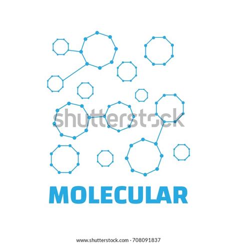 Molecular Structure Molecular Structural Coding Vector 스톡 벡터 로열티 프리