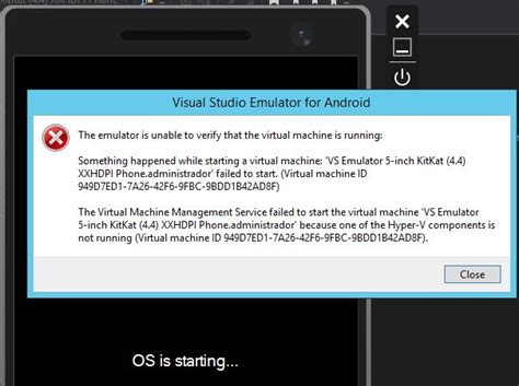 Azure The Emulator Is Unable To Verify That The Virtual Machine Is Running Stack Overflow