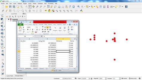 Qgis Convert Excel To Gis Youtube