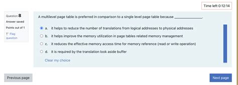 Solved Question 5 Given A System With 20 Bits Logical