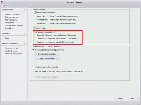 configuring the flexnet manager suite inventory beacon