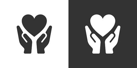 손을 들고 하트 글리프 솔리드 아이콘입니다 흑인과 백인 아이콘 시리즈입니다 흰색과 검은색 배경에 고립된 완벽한 픽셀 아이콘에